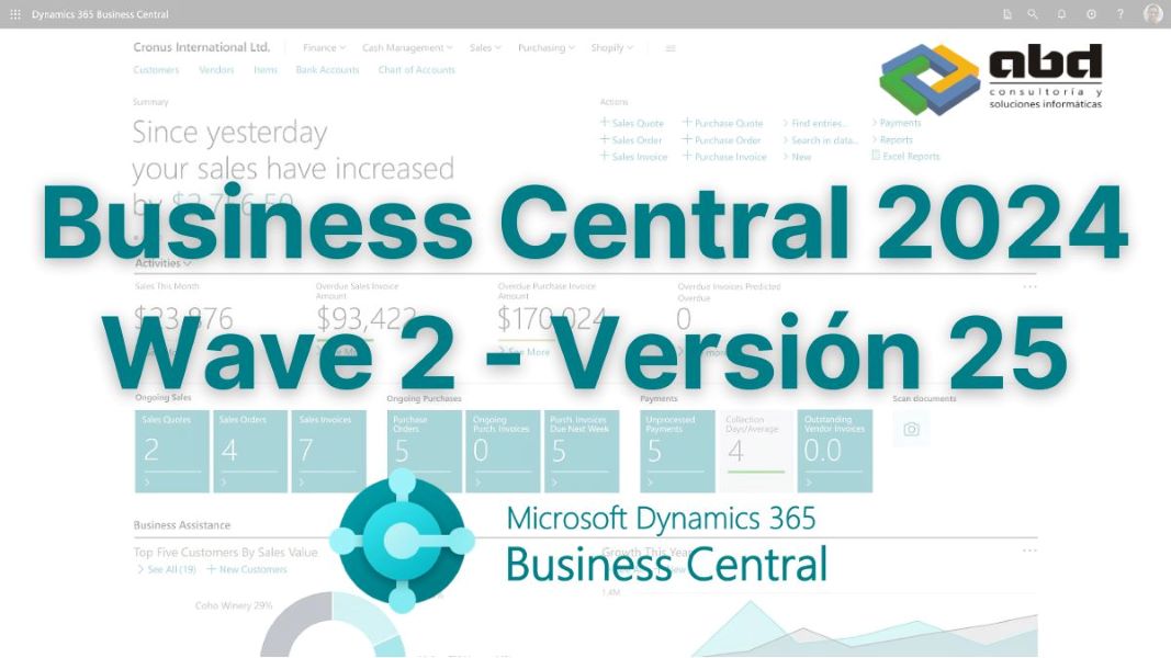 Novedades en Business Central 2024 Wave 2 - Versión 25